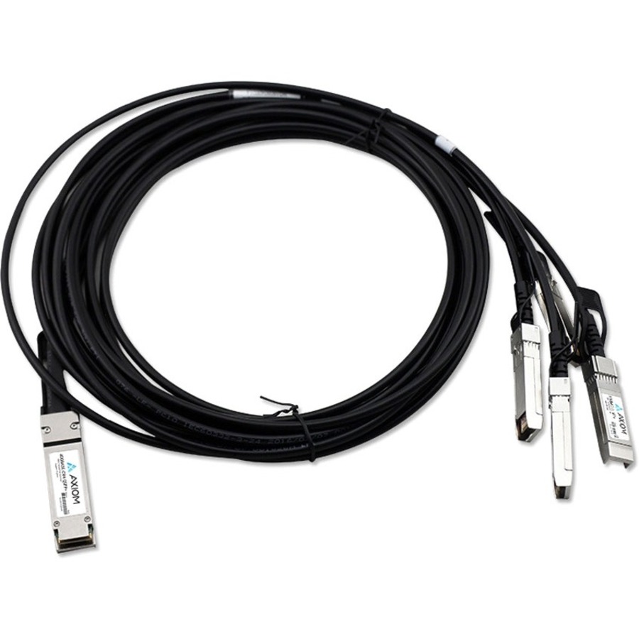Transource USAF CCS-3. Axiom 40GBASE-CR4 QSFP+ to 4 SFP+ DAC Cable for Alcatel 1m - QSFP-4X10G-C1M